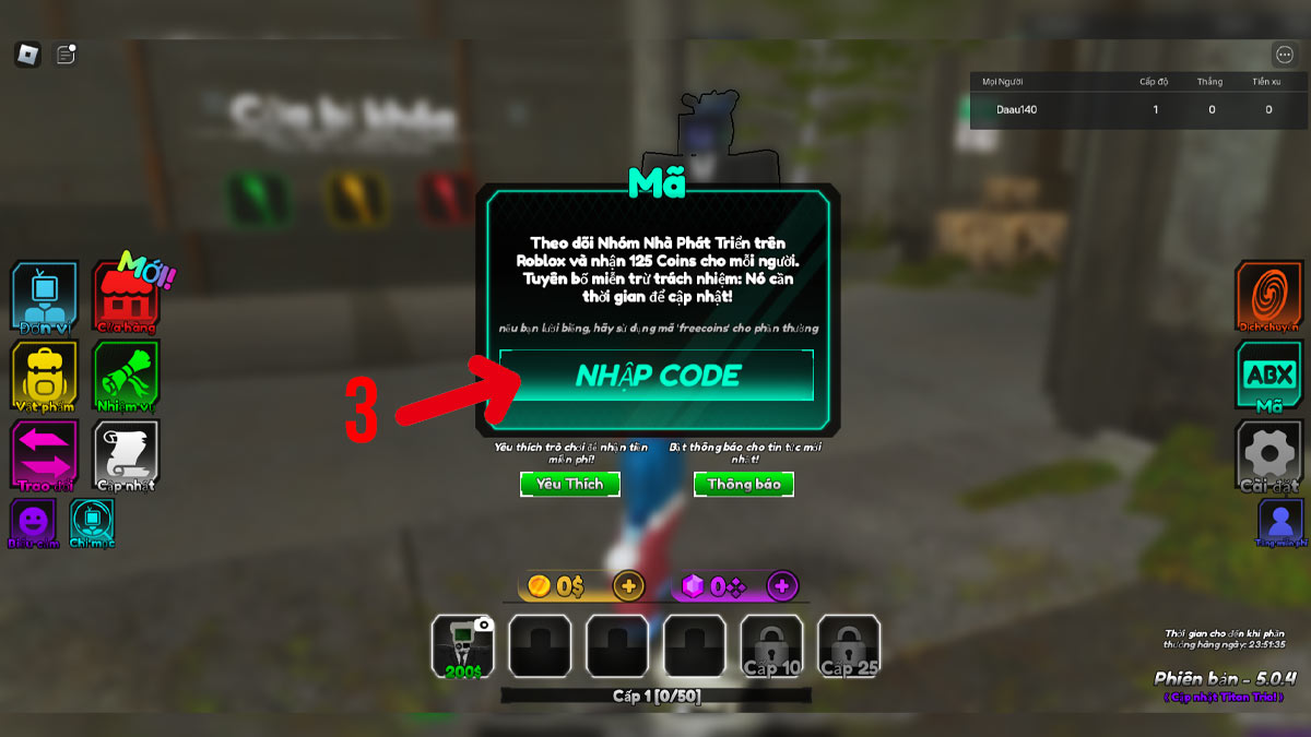 Code Titan Tower Defense mới nhất 10/2025 giá trị